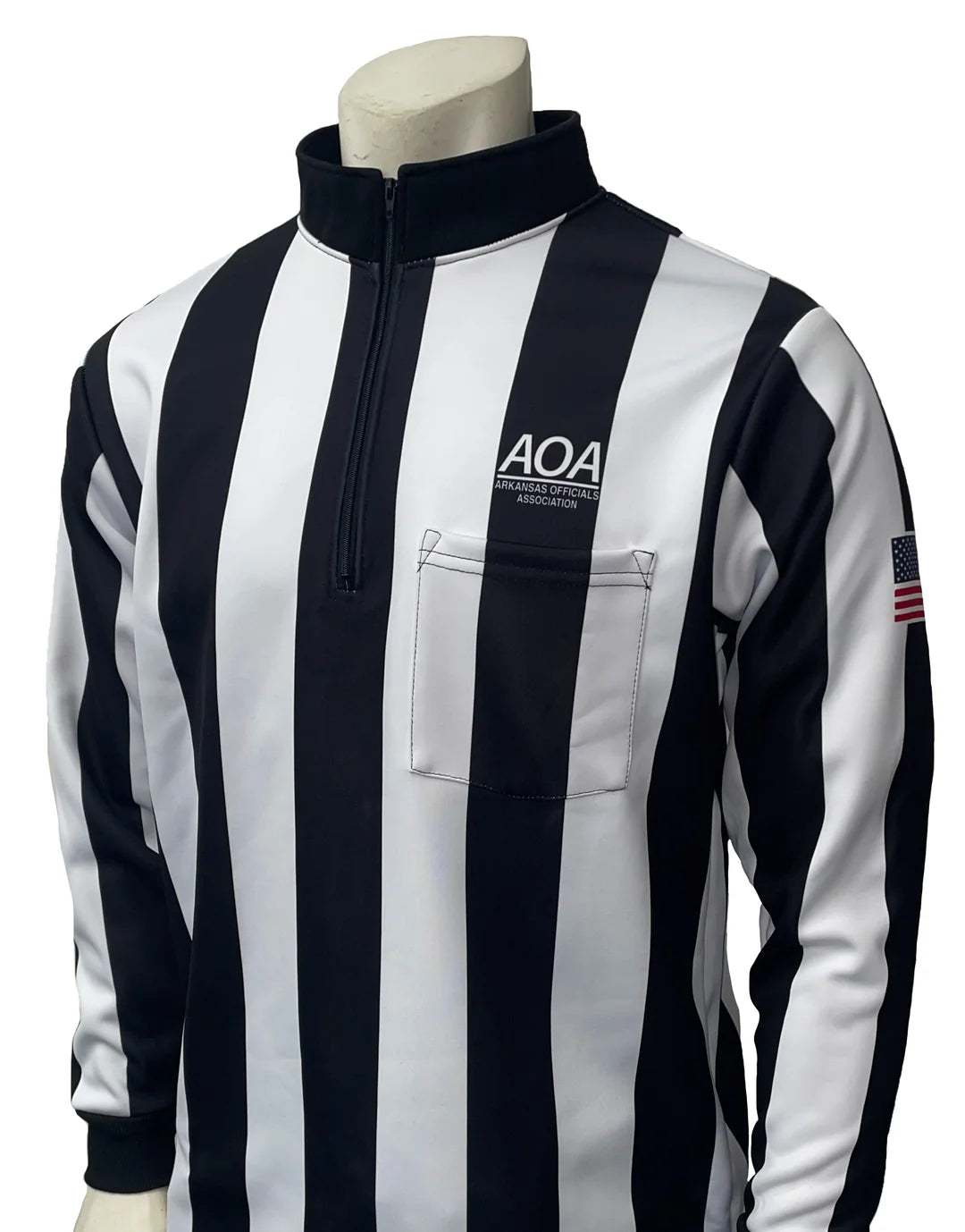 Arkansas (AOA) Smitty 2 1/4" Stripe Foul Weather Referee Shirt USA730AR ...
