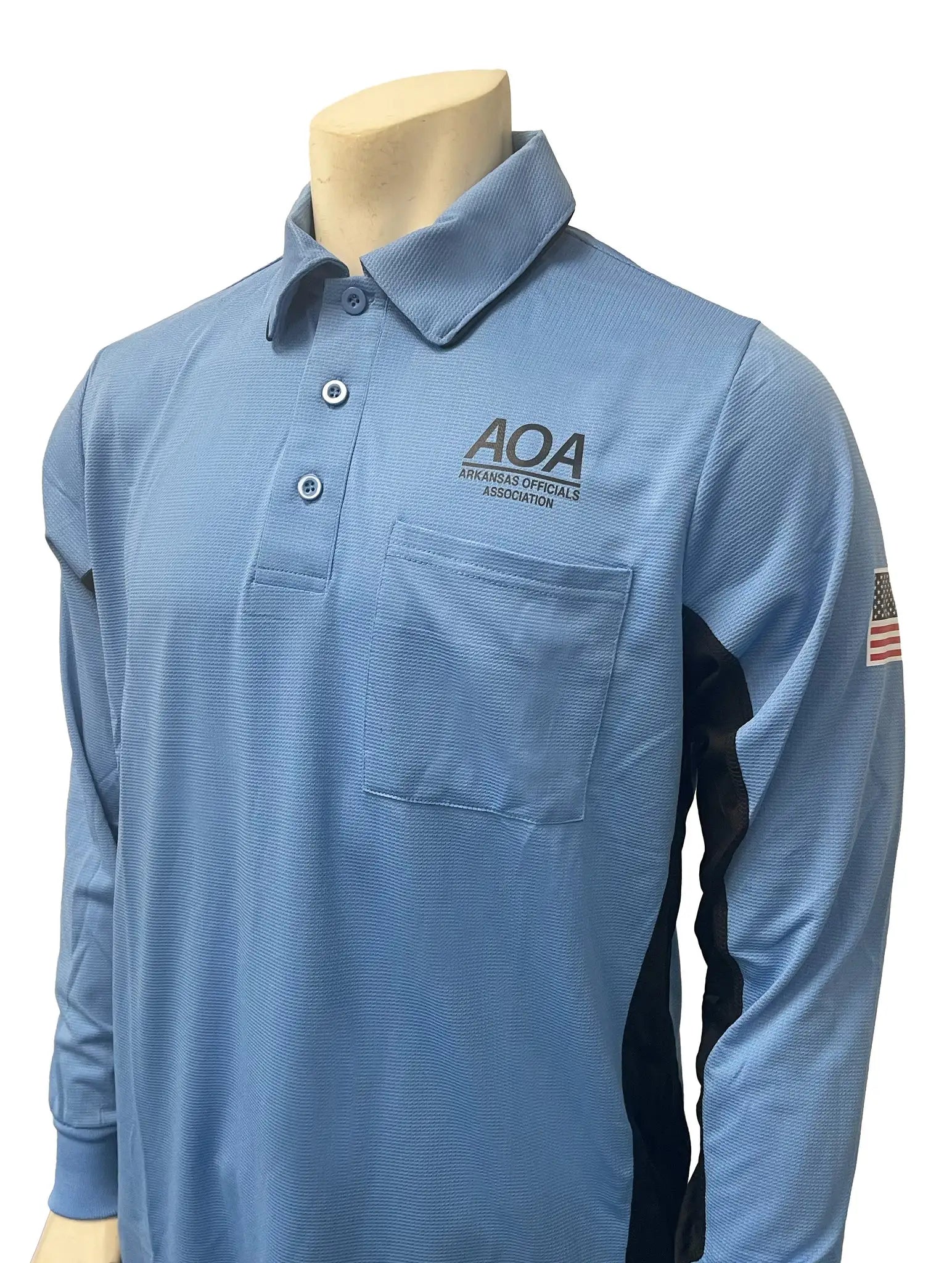 Smitty MLB Replica Sky Blue LS Umpire Shirt V2 (AOA) | Gerry Davis Sports