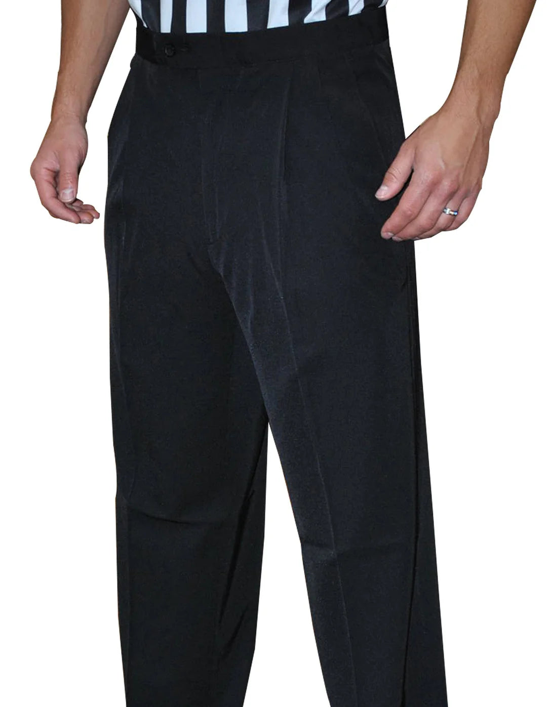Smitty Polyester Flat Front Basketball Referee Pants with Slash Pockets ...