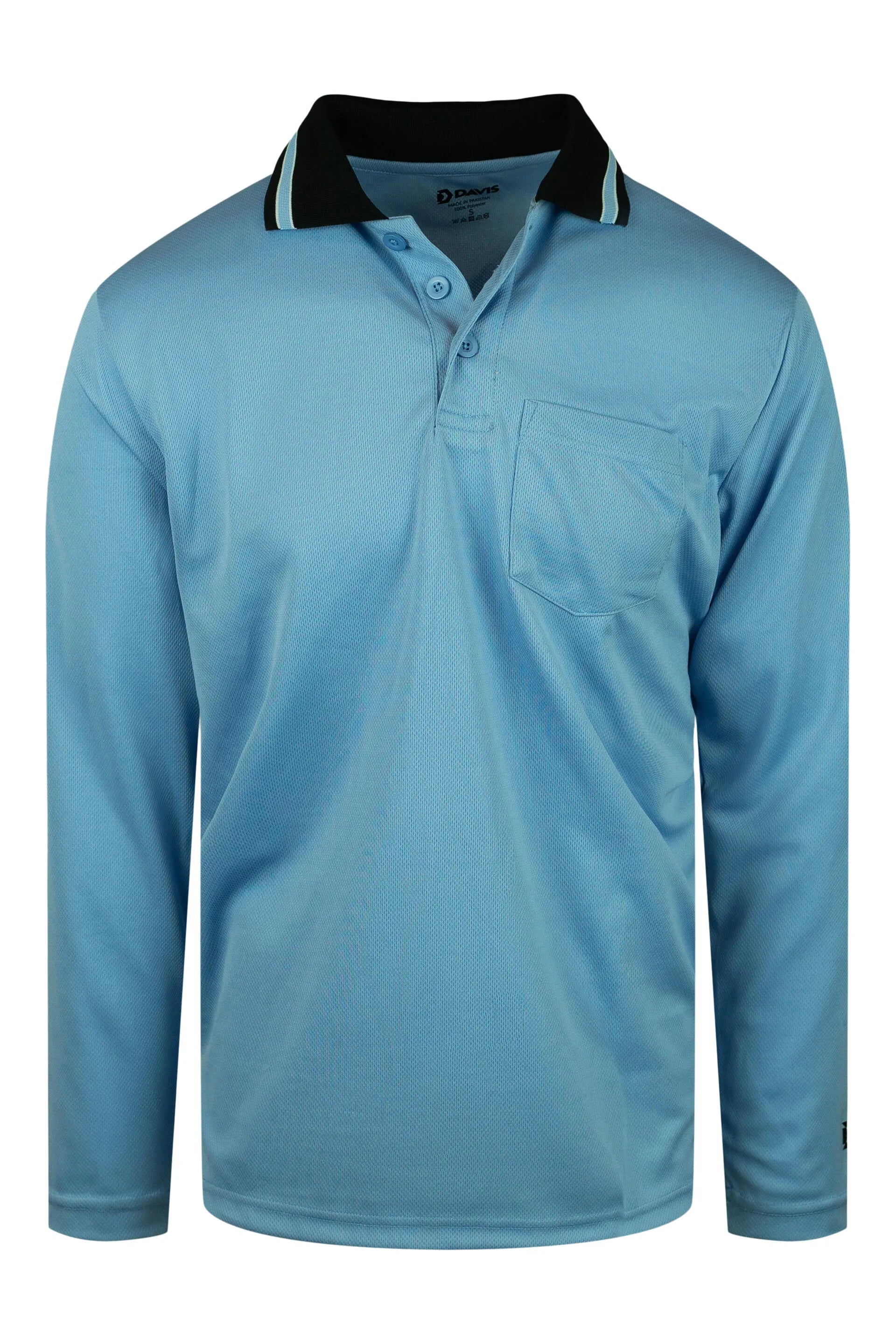 Davis Performance Essentials MLB Blue LS Umpire Shirt | Gerry Davis Sports