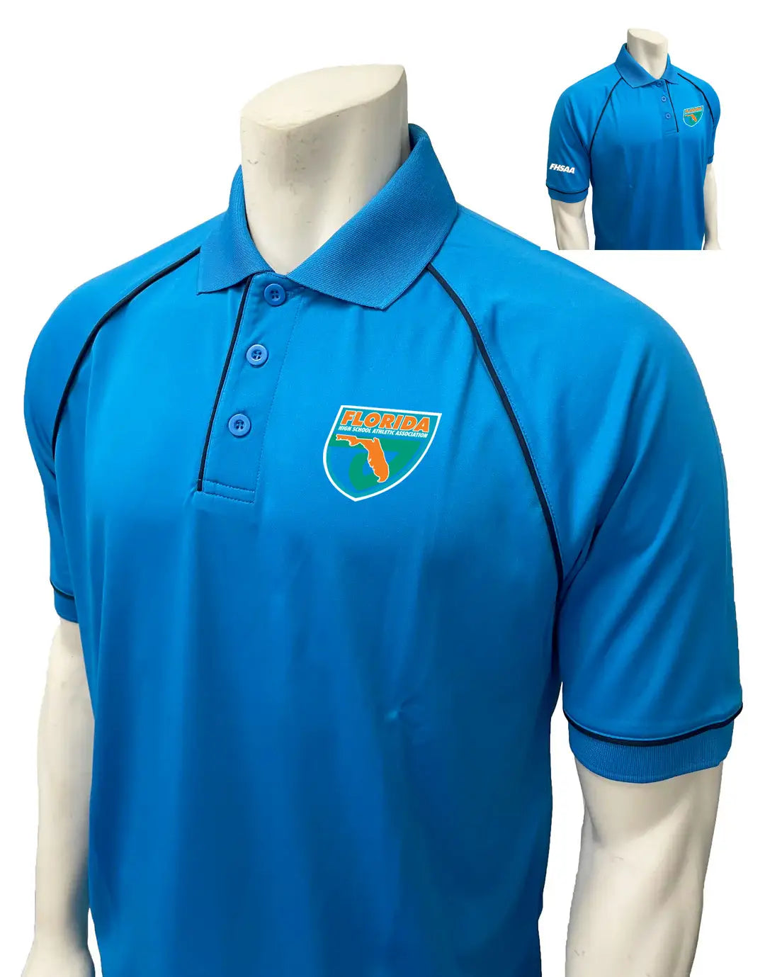 Florida (FHSAA) Smitty Men's Bright Blue Volleyball Referee Shirt ...