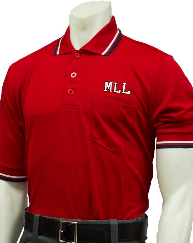 Smitty Performance Mesh Red Umpire Shirt (MLL) | Gerry Davis Sports